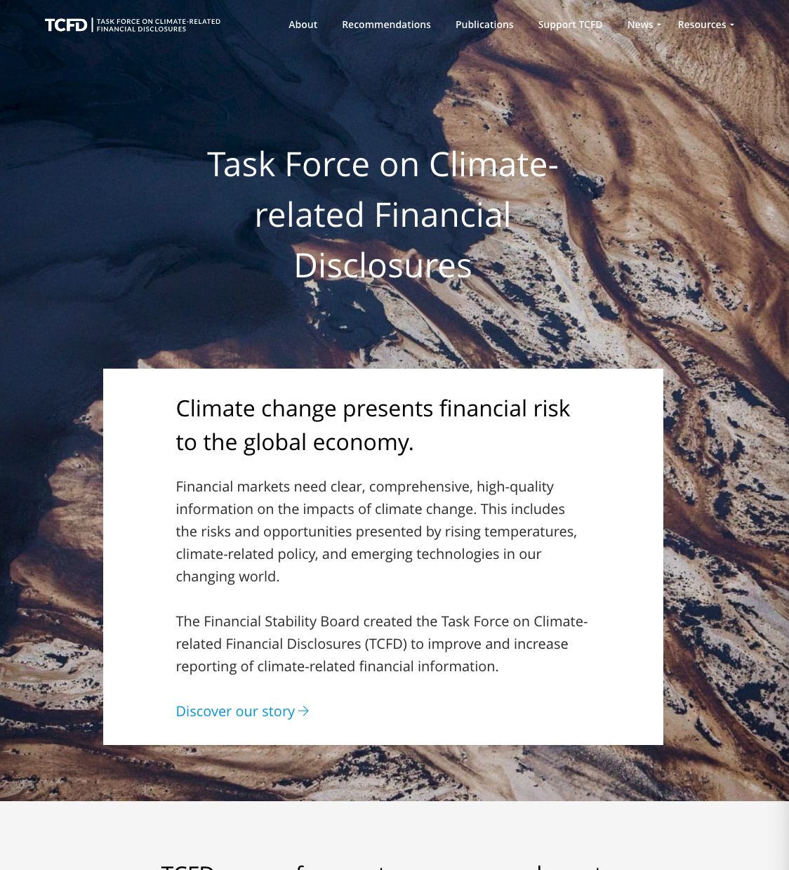 Task Force on Climate-related Financial Disclosures (TFCD) | IFC Beyond the Balance Sheet